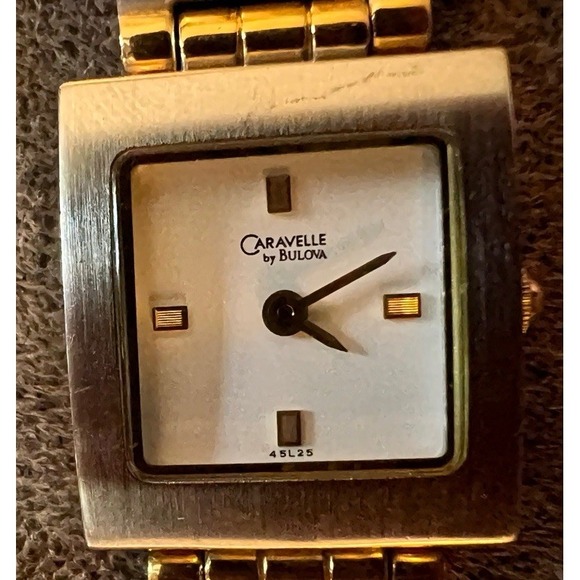 Bulova | Accessories | Caravelle By Bulova 45l25 Womens Two Tone ...
